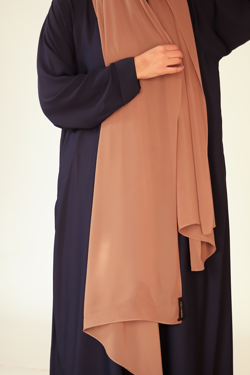 Sandy Beige Chiffon Hijab – PINS & PEARLS