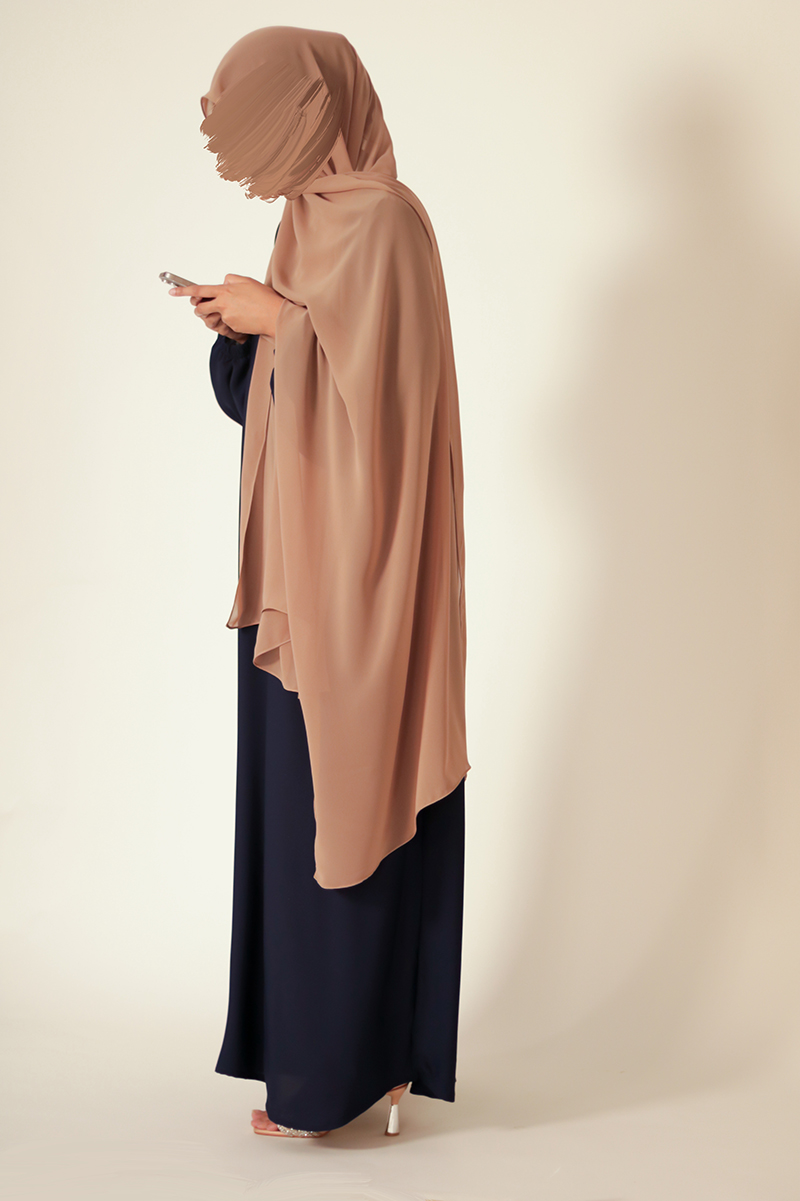Sandy Beige Chiffon Hijab – PINS & PEARLS